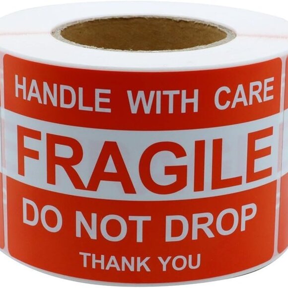 Other | 4 X 6 Fragile Stickers Fragile Handle With Care Do Not Drop ...